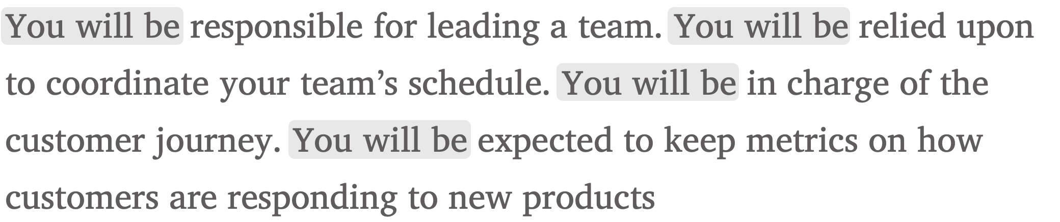 Repeating yourself: How to fix the broken-record job post – Textio blog